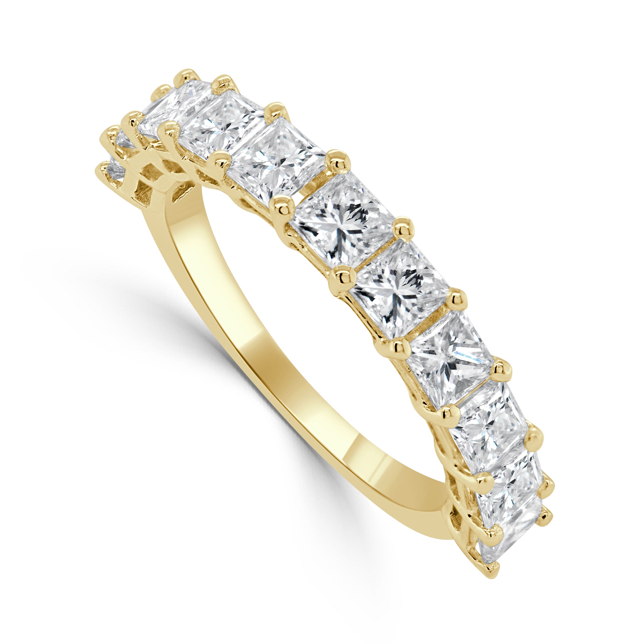 14K Gold & Princess-Cut Diamond Ring – Sabrina Design