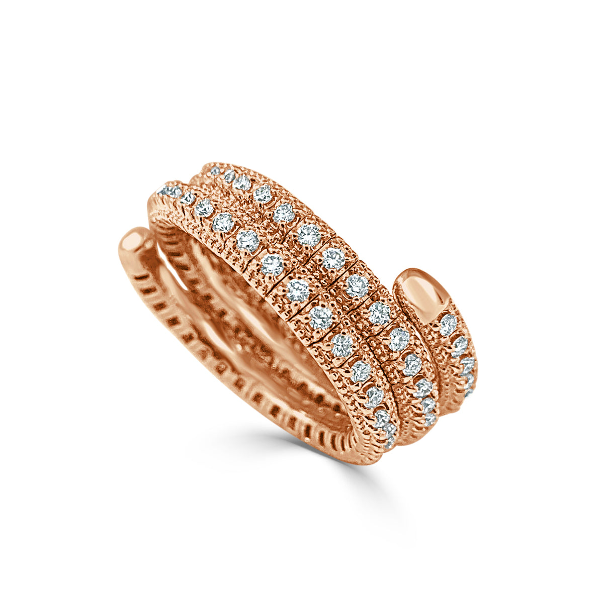 14k Gold & Diamond Flexible Ring – Sabrina Design